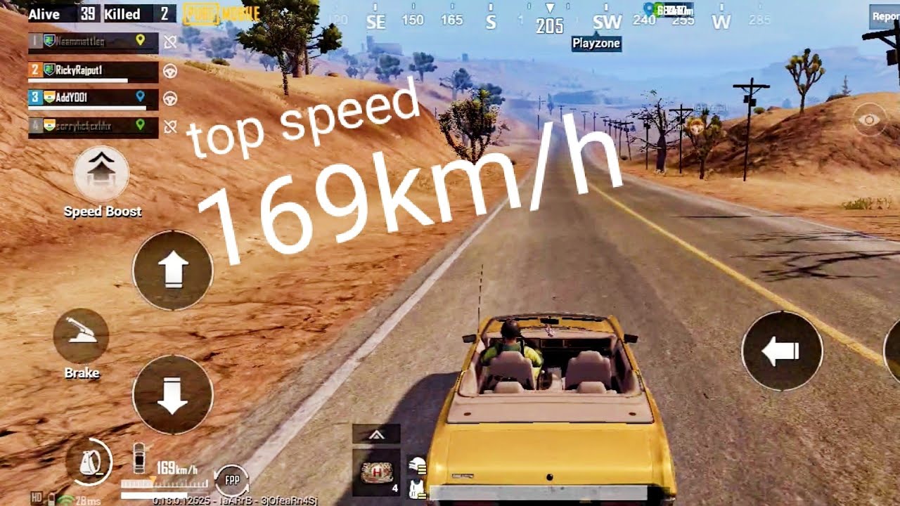 GOLDEN MIRADO CAR | TOP SPEED OF MIRADO CAR | PUBG MOBILE - YouTube