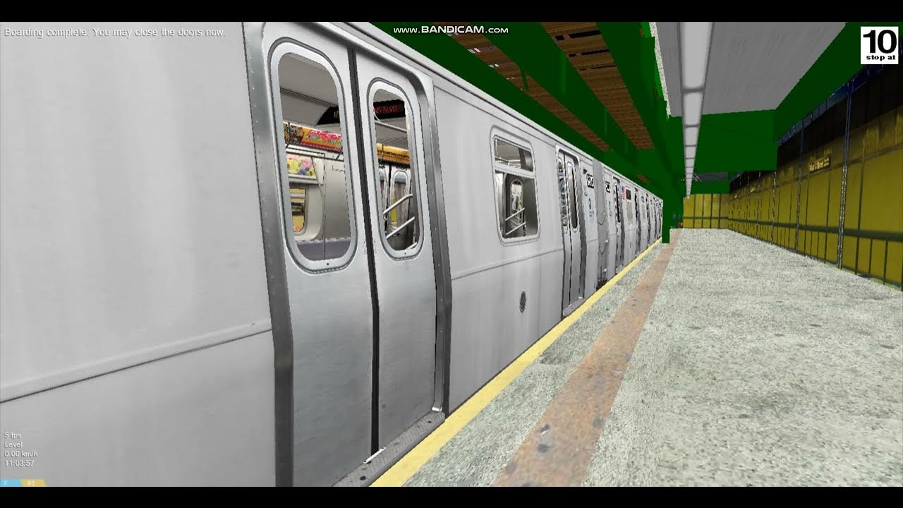 Openbve 3d 2020 R160A Alstom F Train Arriving & Departing at West 8th Street New York Aquarium ...