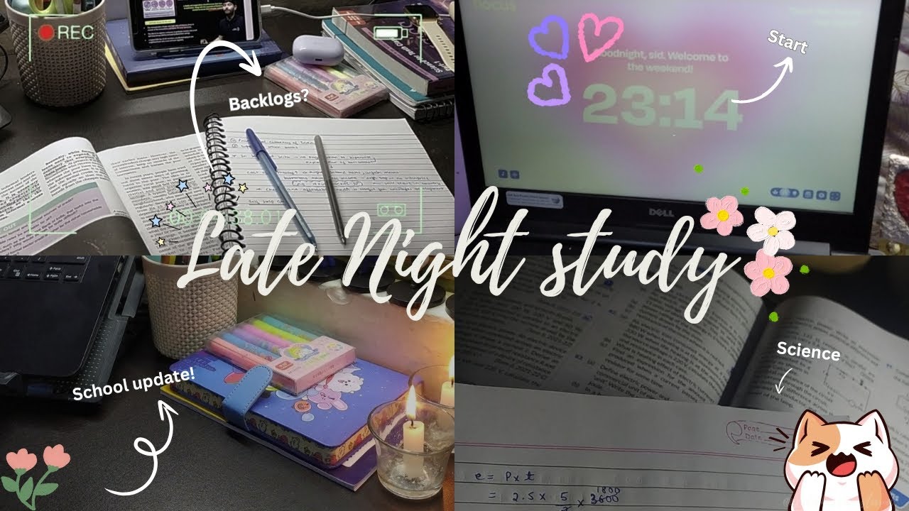 Late Night Study 🌙📖: Clearing Backlog & Tackling Science Questions 🧪💡 ...