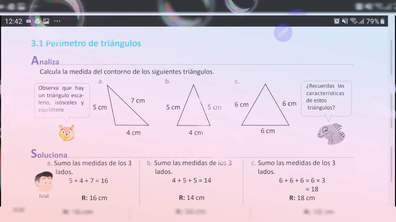 Perimetro de Tríangulos. - YouTube
