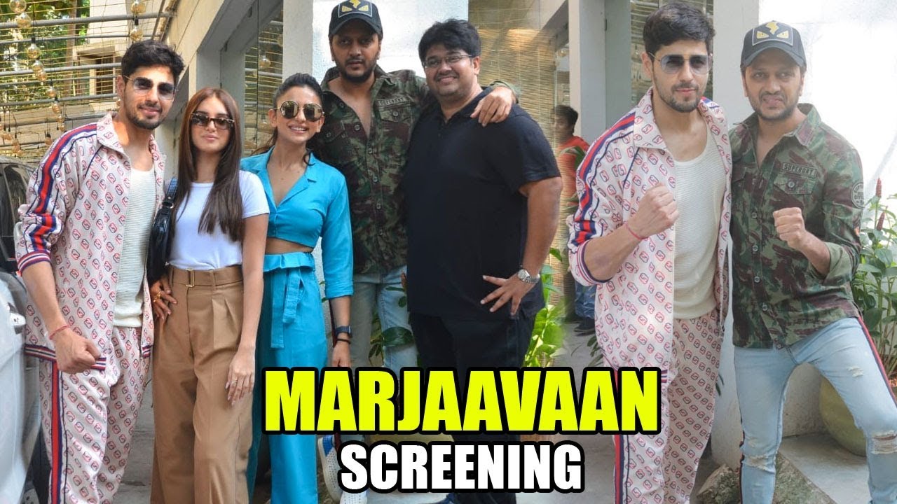 Marjaavaan SCREENING | Sidharth Malhotra, Riteish Deshmukh, Tara ...