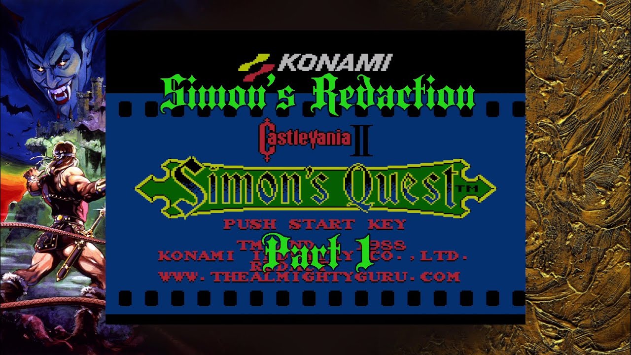 Castlevania II: Simon's Quest (Simon's Redaction Rom Hack) - Part 1 ...