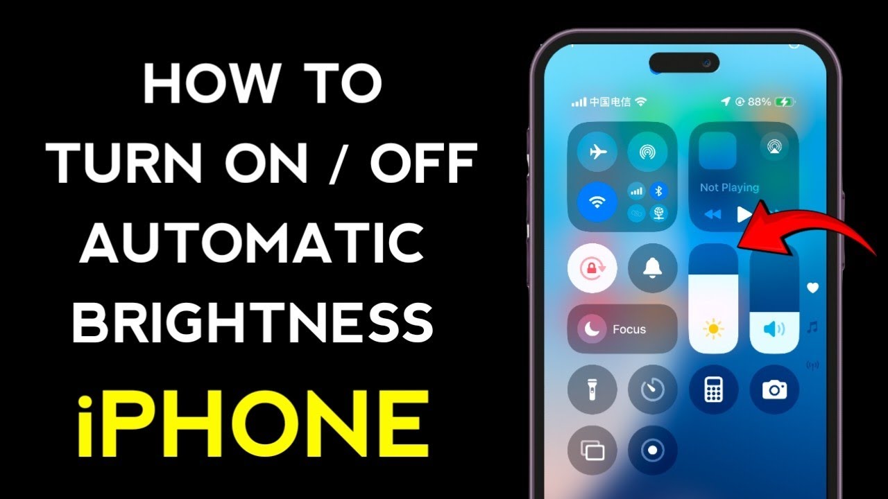 How To Turn Off / On Automatic Brightness On iPhone! - YouTube