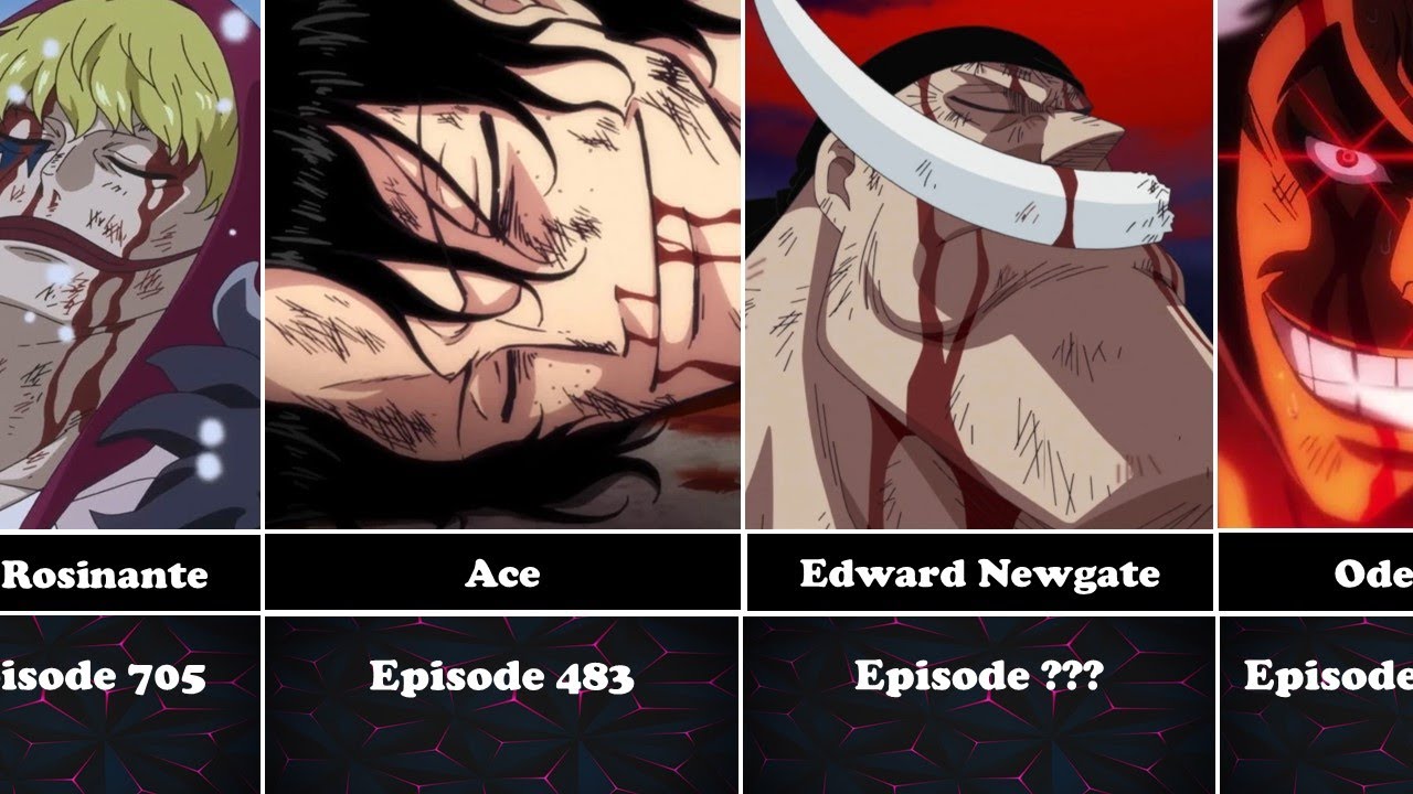 One Piece characters Death Episode - YouTube