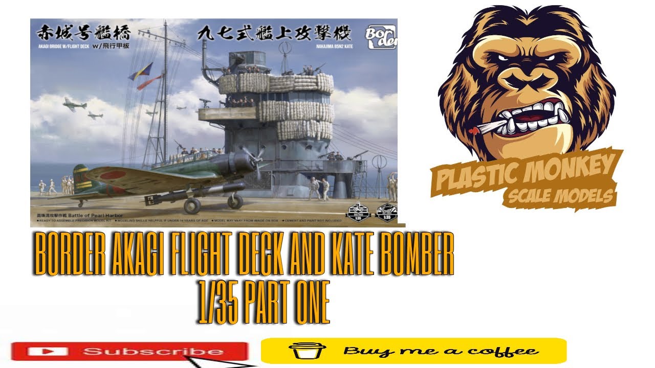 BORDER 1/35 AKAGI FLIGHT DECK WITH KATE PART ONE - YouTube
