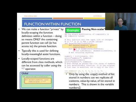 Python Programming -Functions and Lambdas T04 - Function Within Function - YouTube