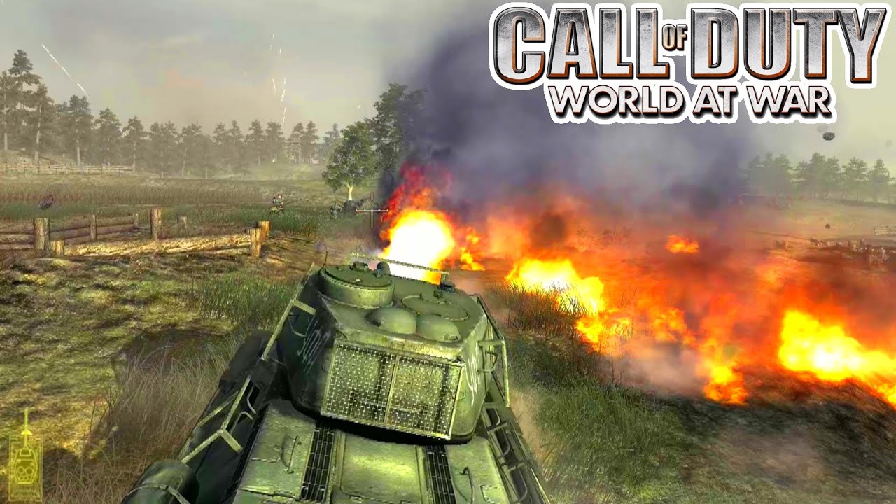 Call of Duty: World at War Tank Mission Gameplay - YouTube