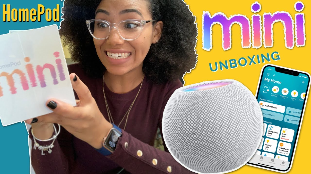 HomePod MINI UNBOXING & 1st Impressions! + Setup! || livinglikelee ...