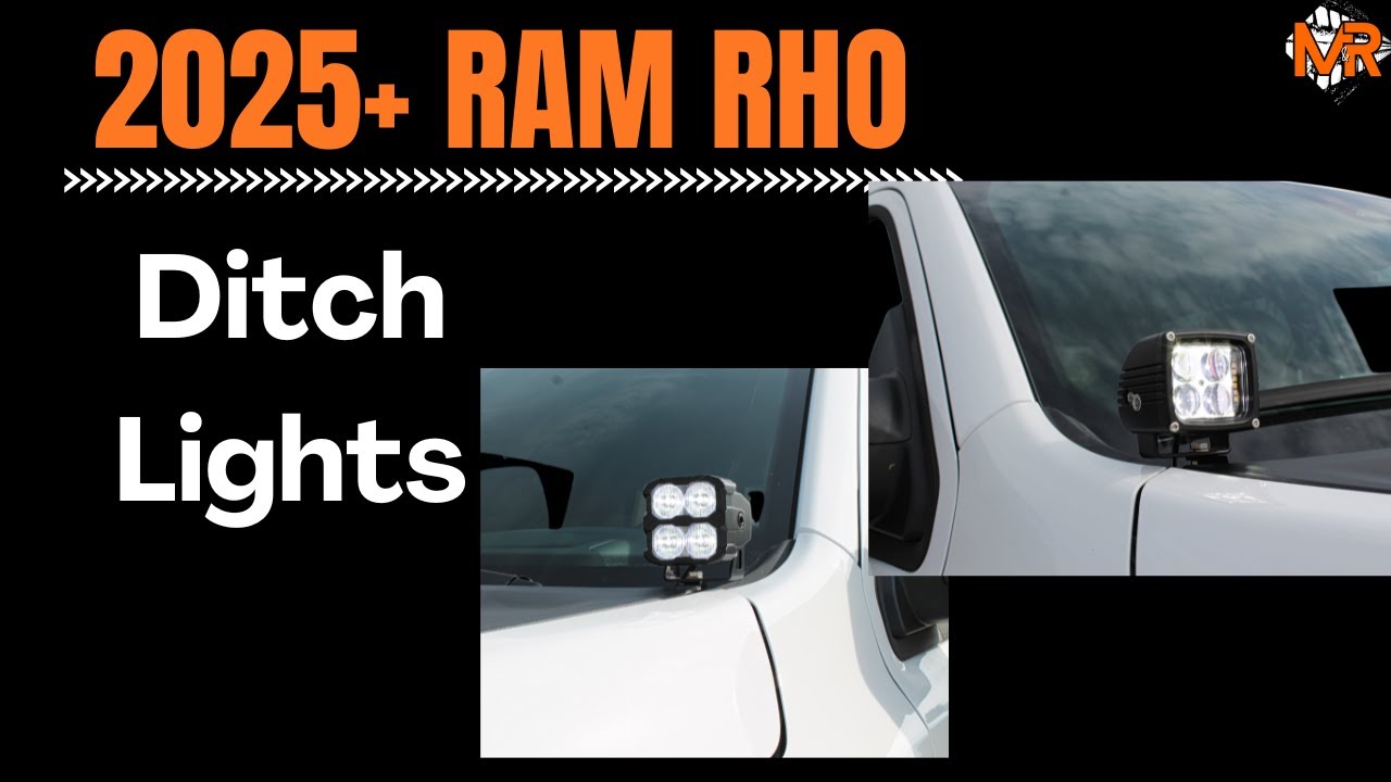 RAM 1500 RHO 40inDitch Lights Hood Mount Easy Install | M&R Automotive ...