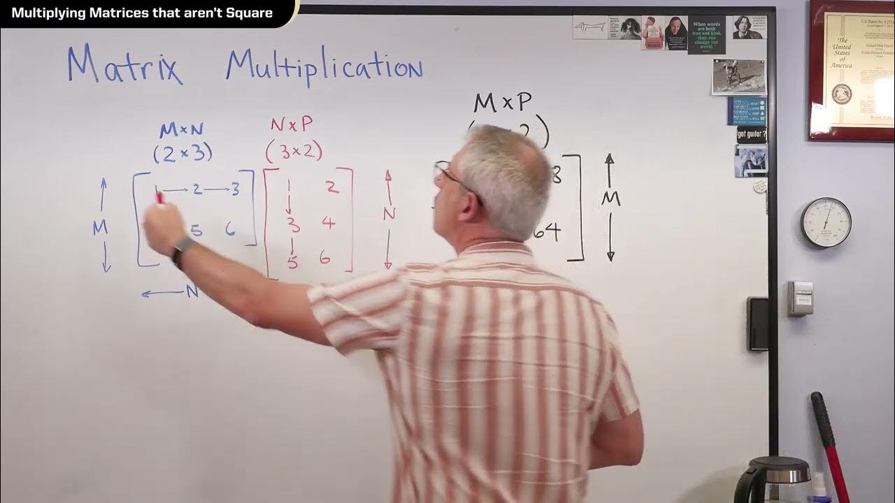 ENGT 509 9-3 Multiplying Non Square Matrices Board - YouTube