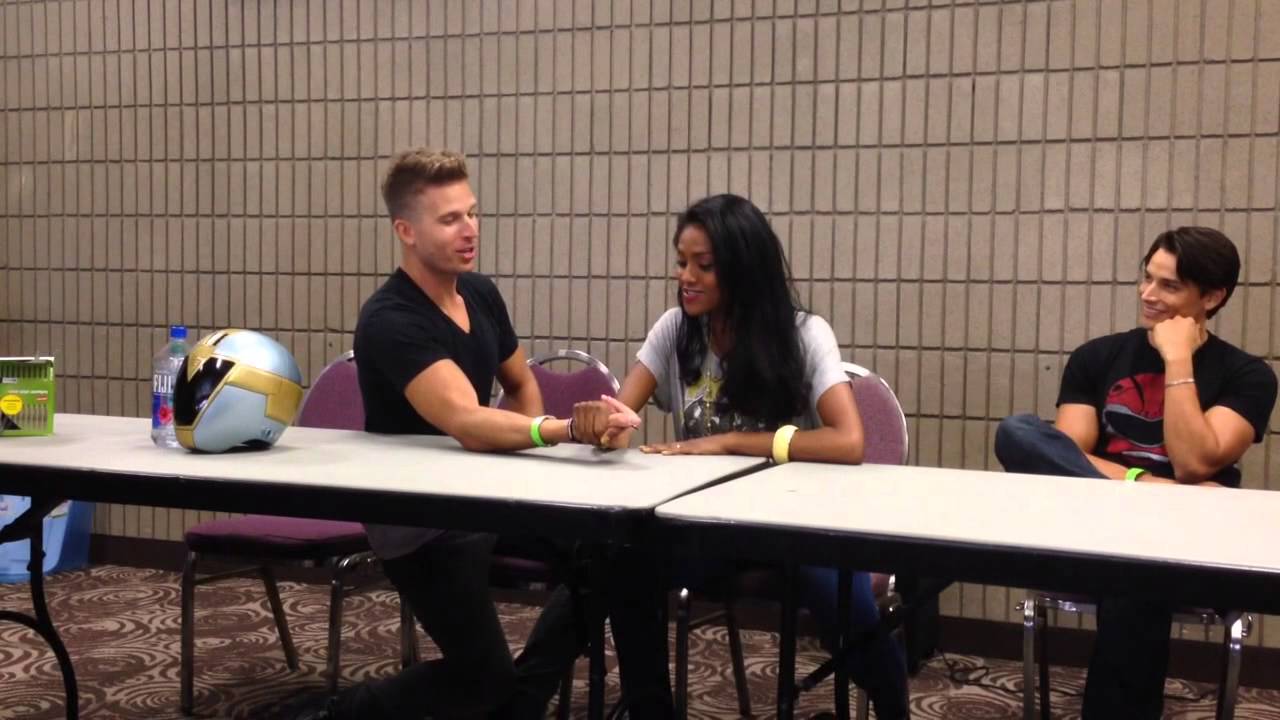 Titanium Ranger & Yellow Time Force Ranger Arm Wrestle - YouTube