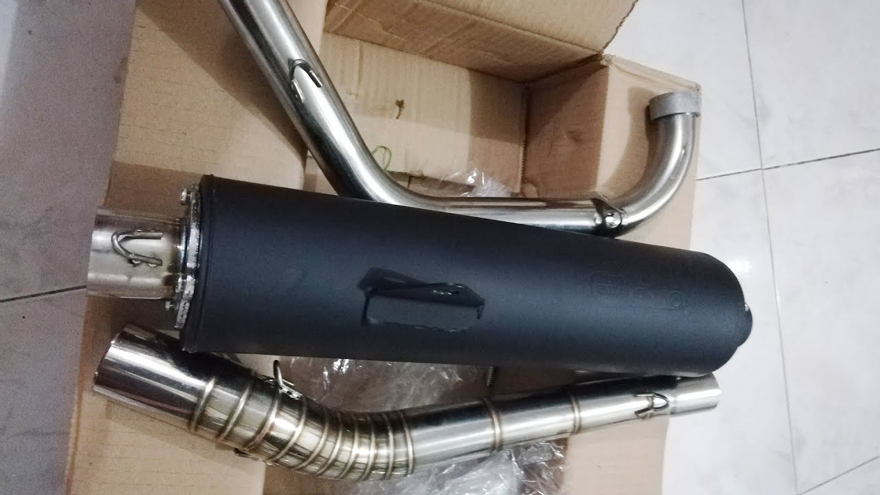 Exhaust Suzuki Belang R150 Standard Racing Tsukigi VND - YouTube
