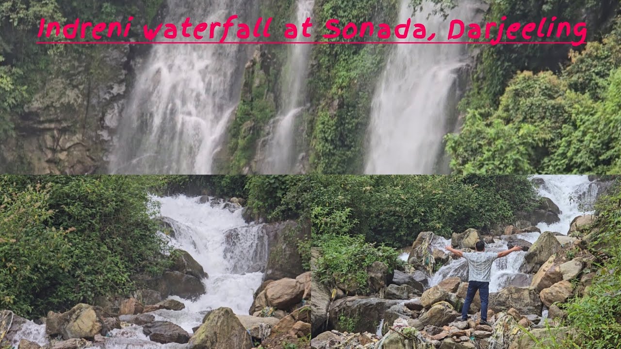 Beautiful Monsoon view of Indreni waterfall, Sonada, Darjeeling. # ...