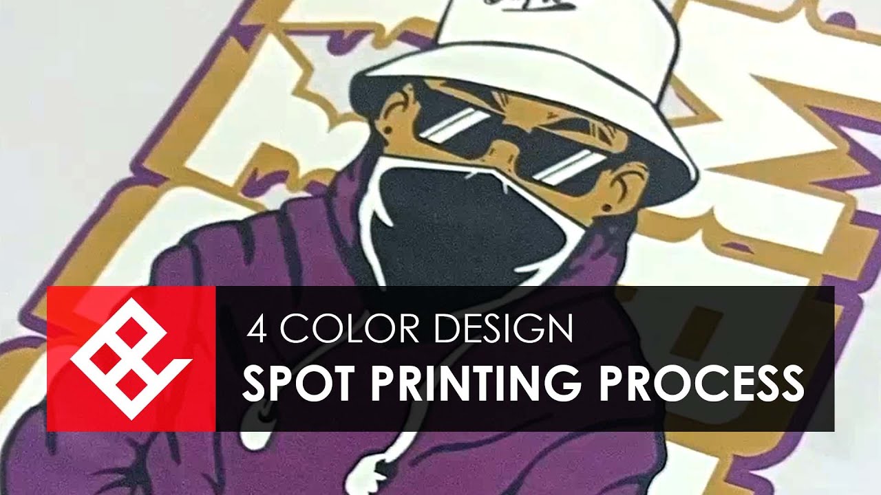 4 color Rubberized Print Spot Process - YouTube