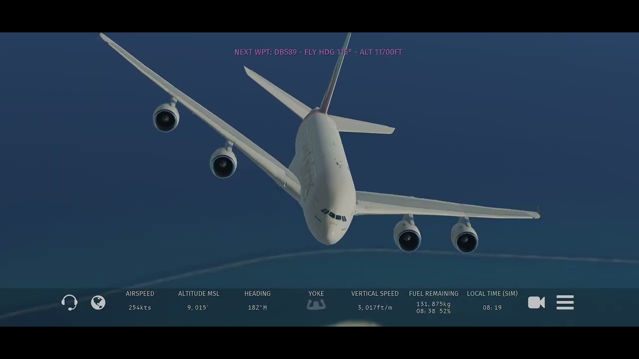 Infinite Flight Airbus A380-800 Emirates Dubai Intl to Cape Town Intl ...
