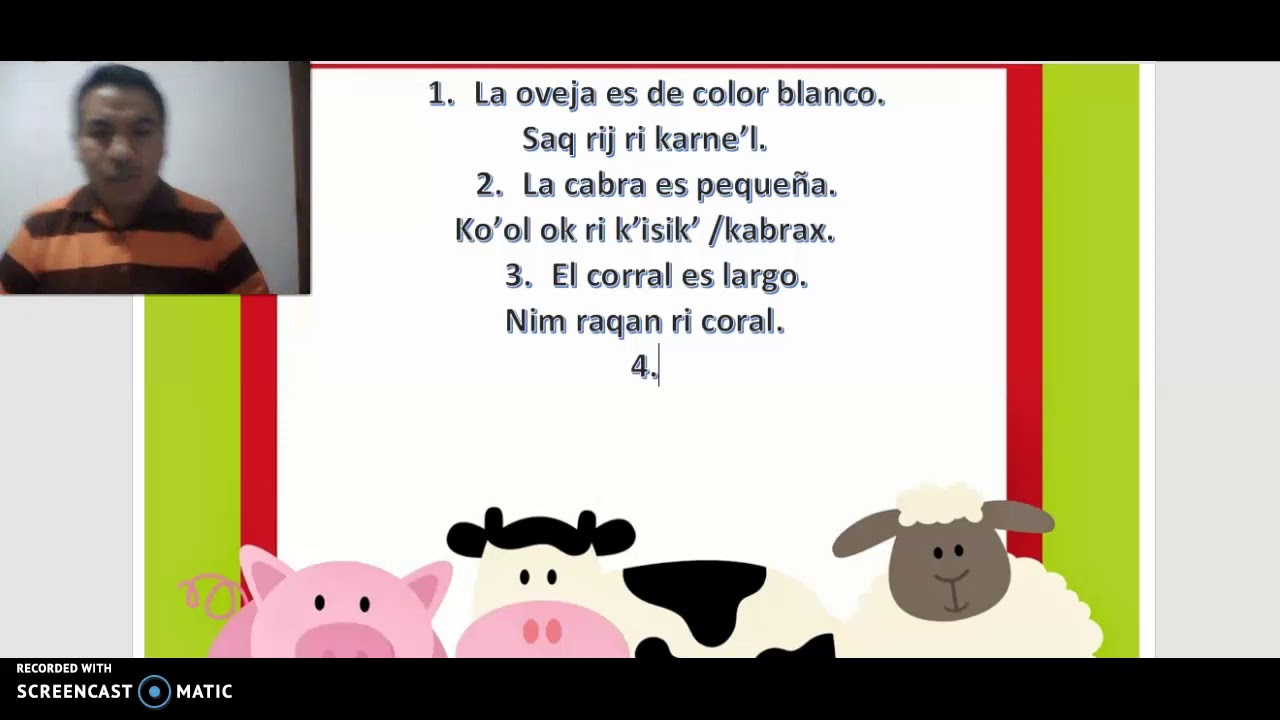 Oraciones/descripciones con animales de la granja. - YouTube