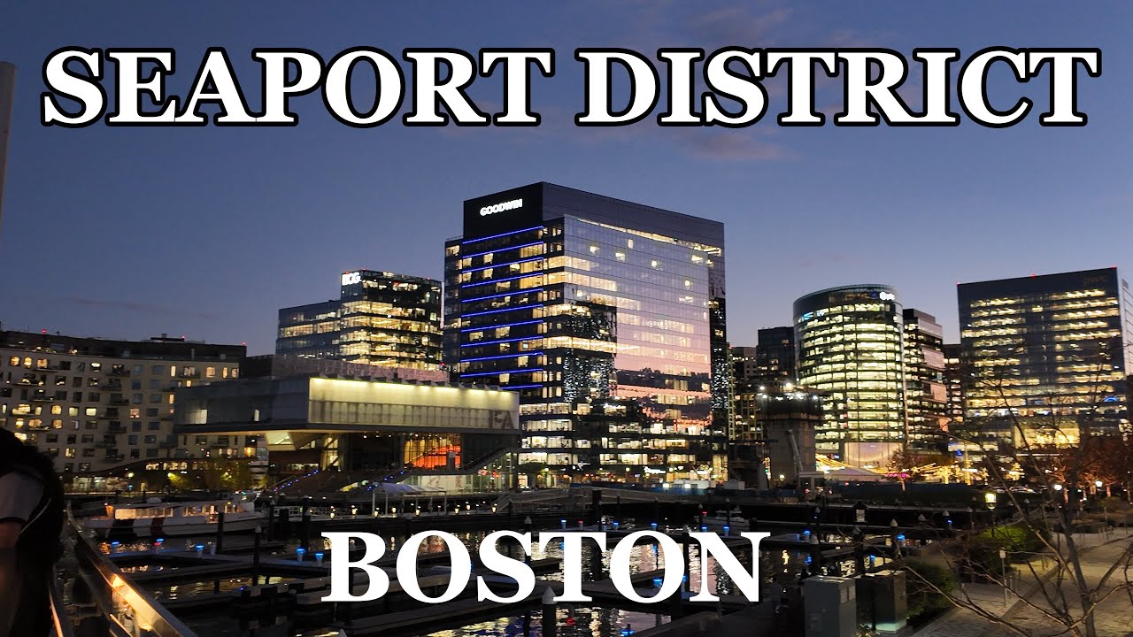 Seaport District,A Luxurious Neighborhood Of Boston [4K] - YouTube