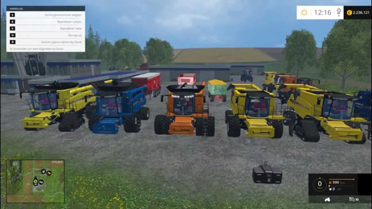 Farming Simulator 2015 Case IH HDR Dyeable Combine v1.4 Mod Pack - YouTube