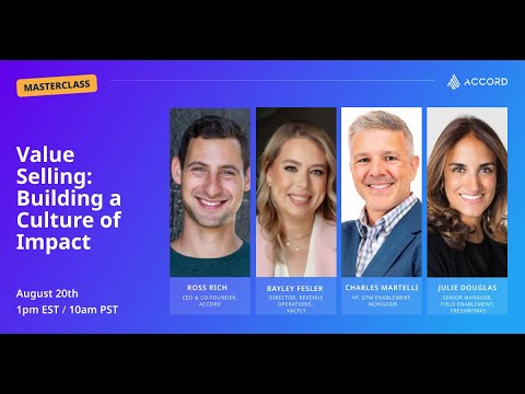 Value Selling: Building a Culture of Impact - YouTube