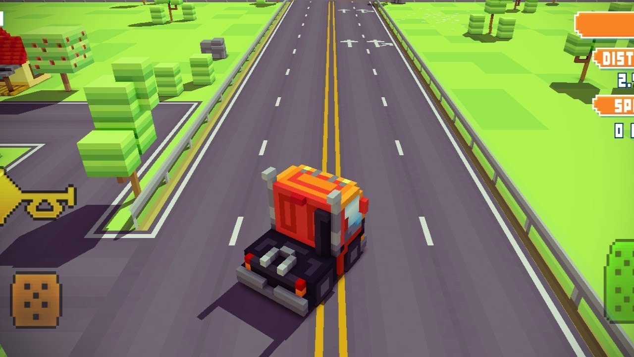 blocky highway game || toy truck gamepaly android mobile - YouTube