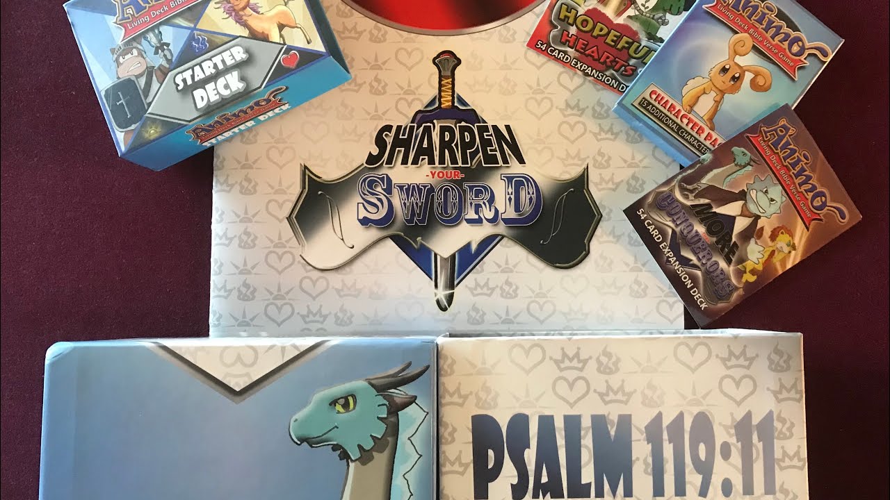 Animo Living Deck Bible Verse Game - Sharpen Your Sword - YouTube