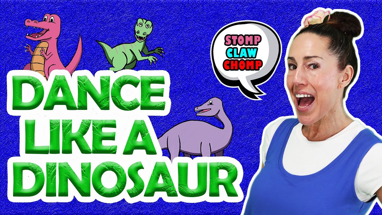 Dance Like a Dinosaur with Jammin Jenn | Dance Along for Toddlers and ...