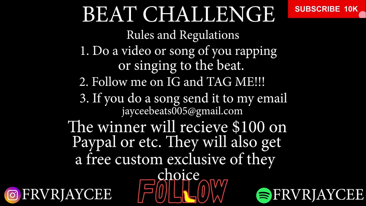 ***Beat Challenge*** Winner Gets...| Jaycee Beats - YouTube Music