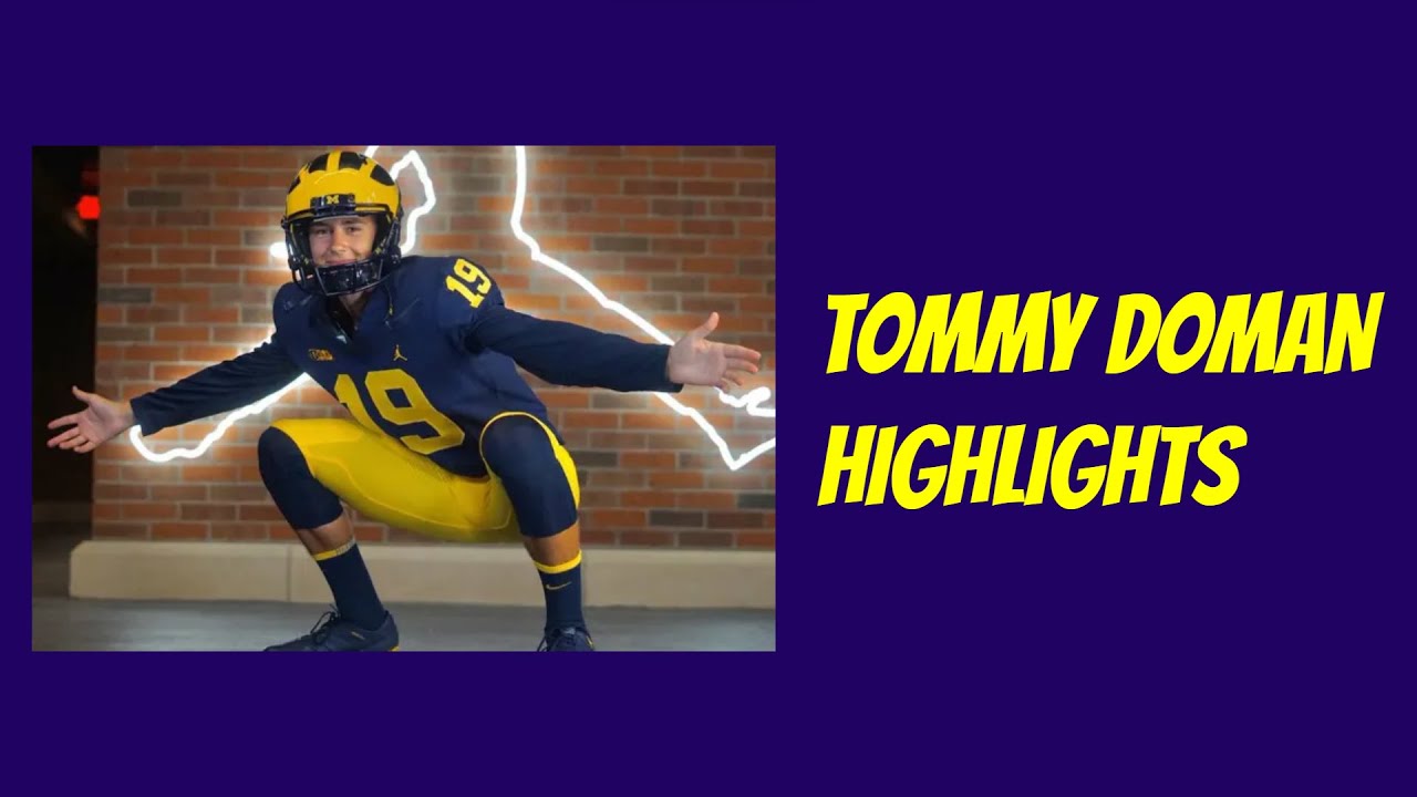 Tommy Doman Highlights Michigan Football - YouTube