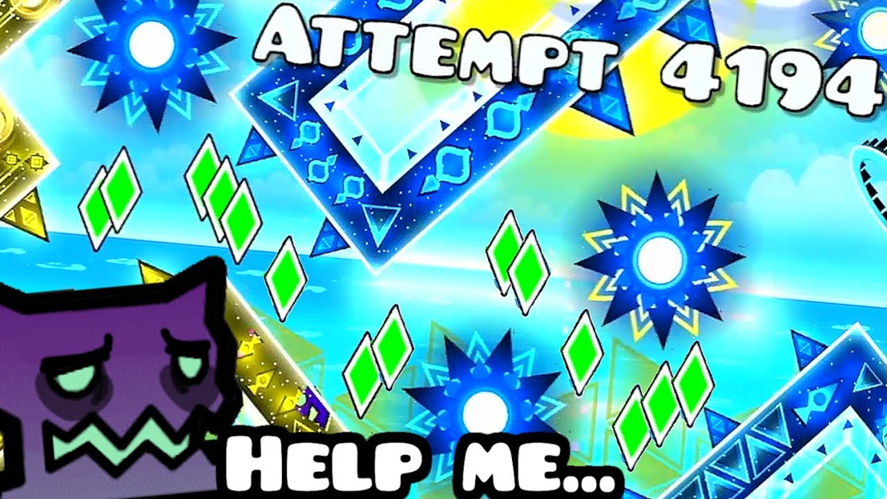 I played the (3rd) HARDEST LEVEL in Geometry Dash... - YouTube