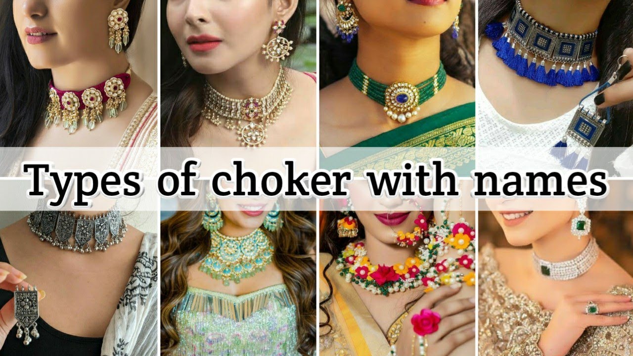 Types of choker with names • Latest choker designs • STYLE POINT - YouTube