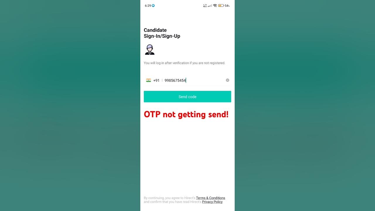 Hirect app not working, OTP problem, account logged out #naukri #jobs #linkedin #tech #hirect ...