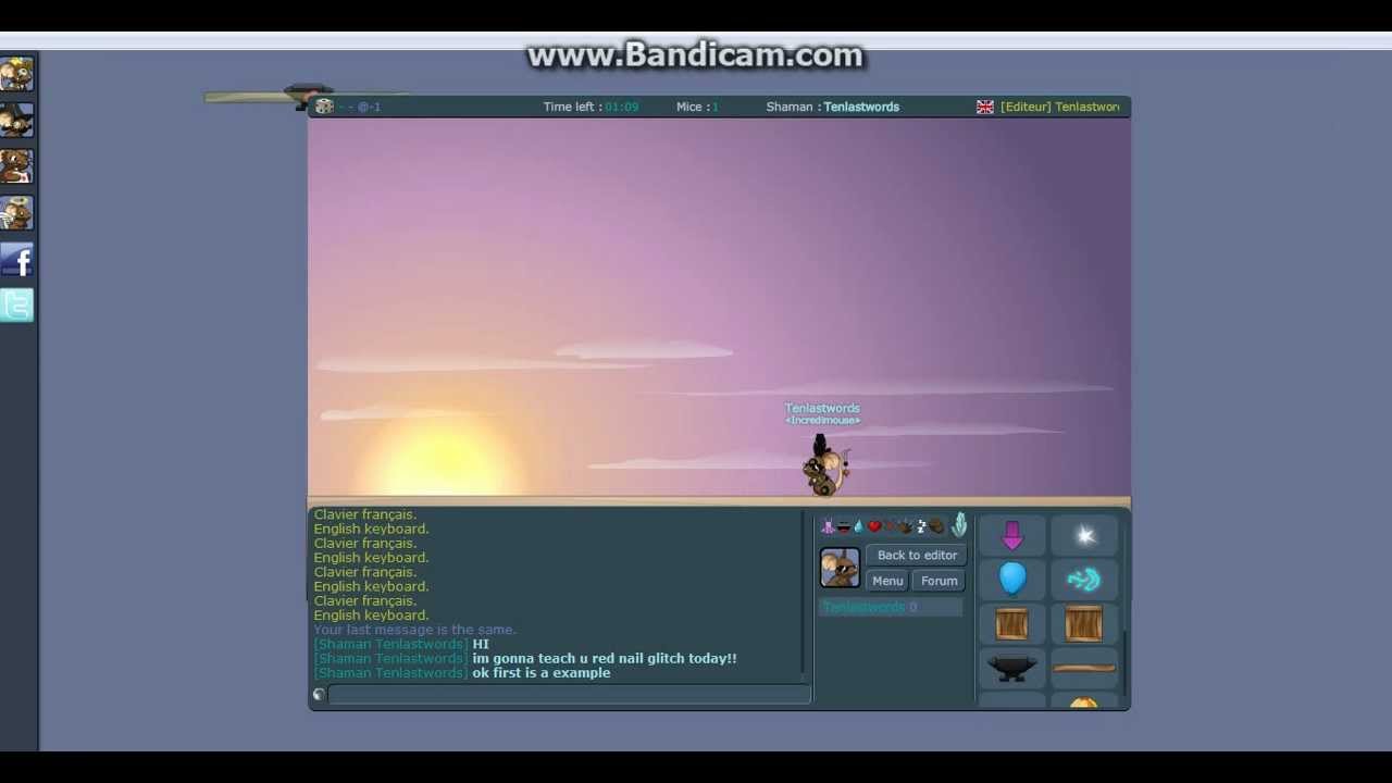 Red nail glitch on transformice - YouTube