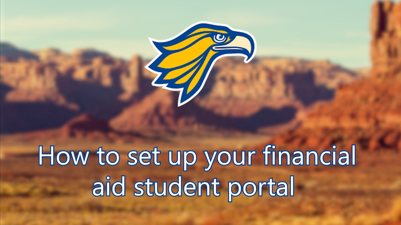 How to set up your financial aid student portal. - YouTube