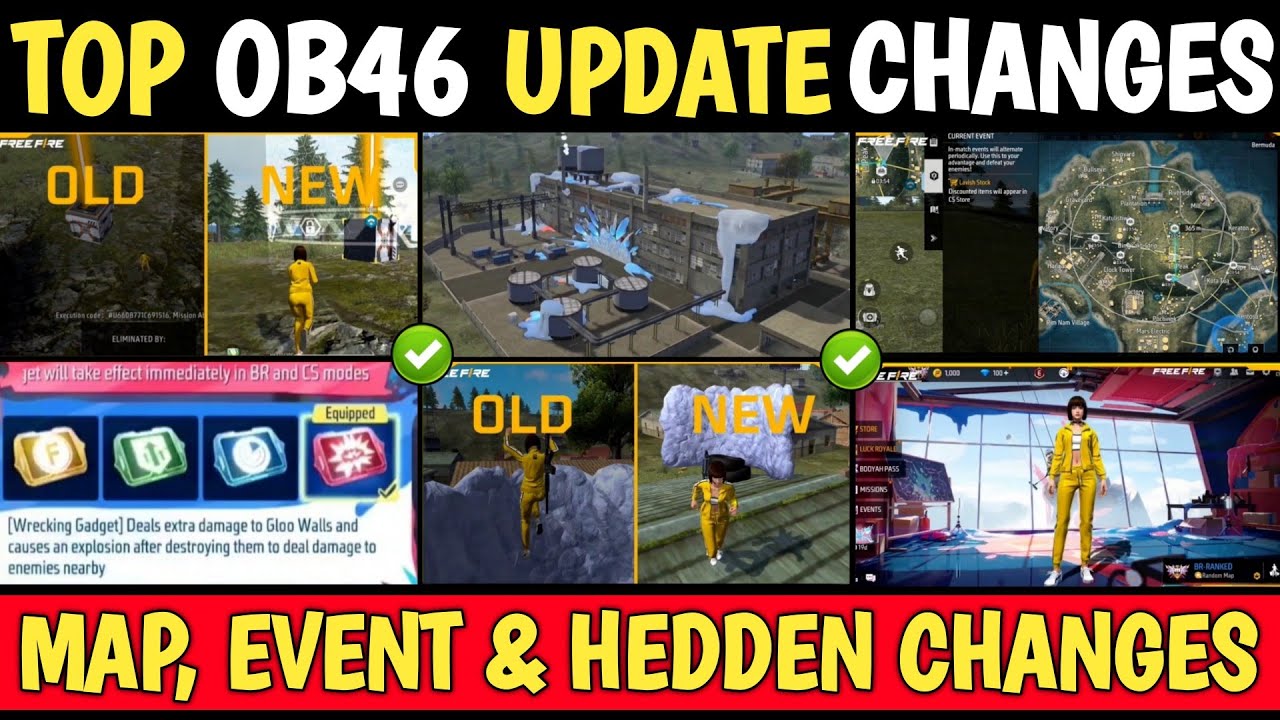 OB46 UPDATE HEDDEN CHANGES IN FREE FIRE | NEW UPDATE MEIN KYA AAYA HAI ...