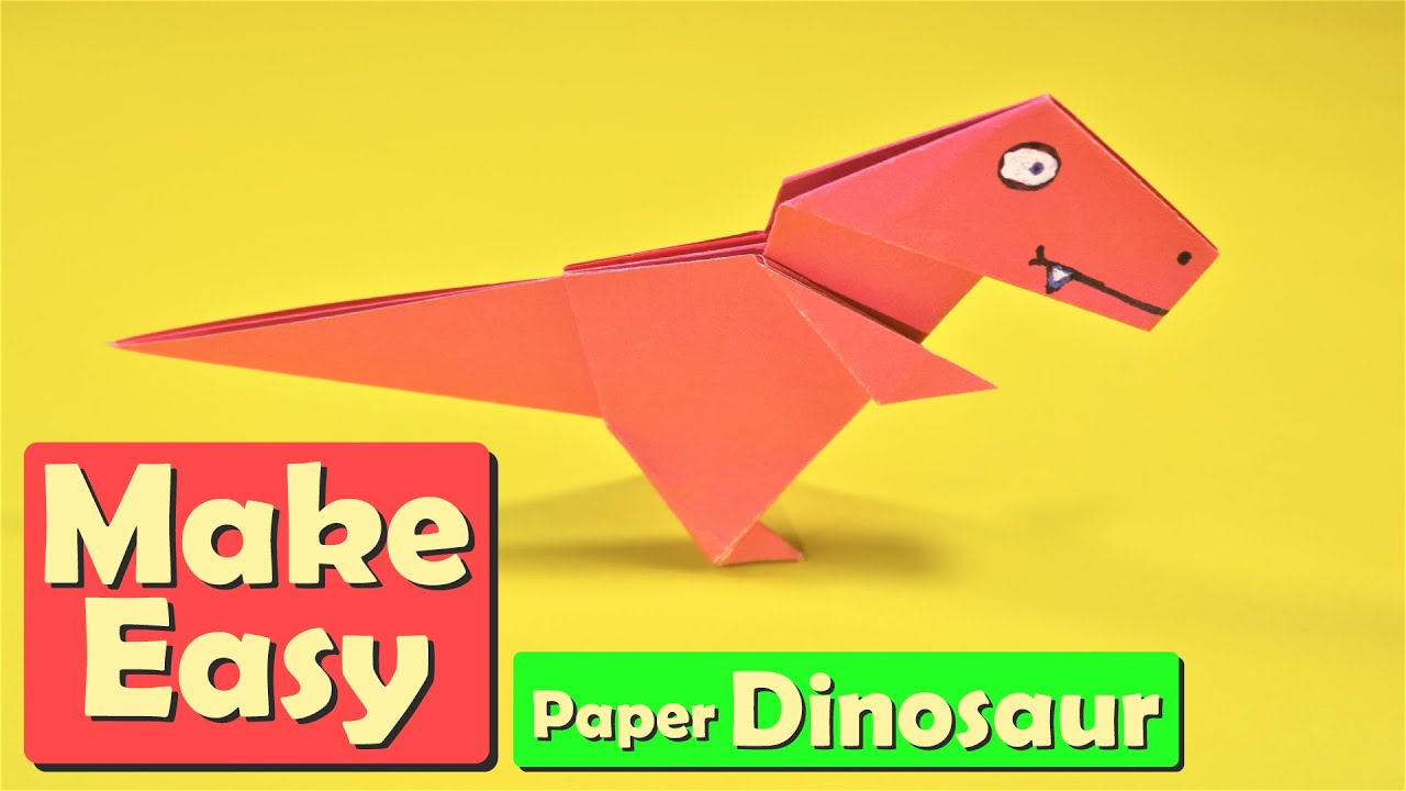 How To Make Easy Origami Dinosaur 】step By Step Instructions E 3