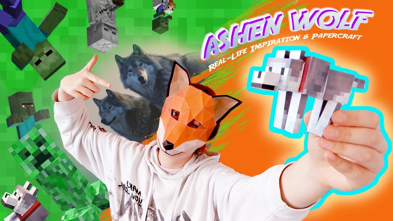 FREE Ashen Wolf Papercraft & Real-World Inspiration 🐺 ️ | Minecraft ...