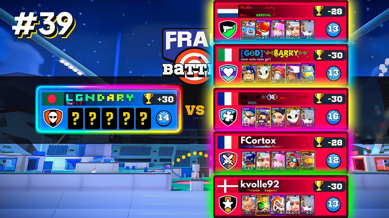 #39 LEGENDARY team Vs. Powerful Frag Opponents 🔥 (Frag Pro Shooter ...