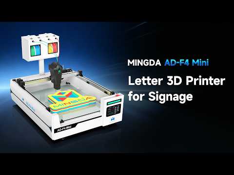 Check out the MINGDA AD-F4 Mini：4-Color High-Speed 3D printer built for channel letters