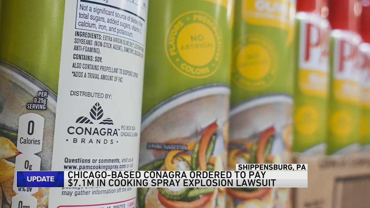 Cooking spray burn victim awarded $7.1 million after can 'exploded into ...
