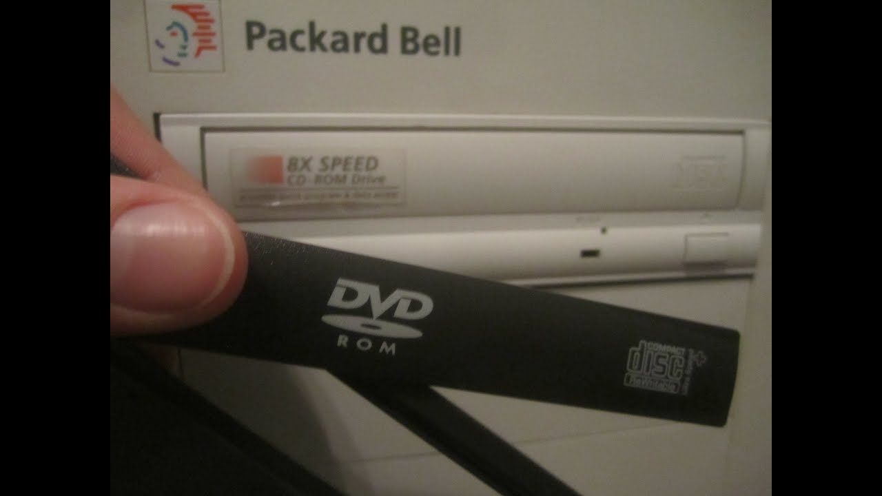 Packard Bell Sleeper 8 Speed CD Rom to a 52 Speed CD RW - YouTube