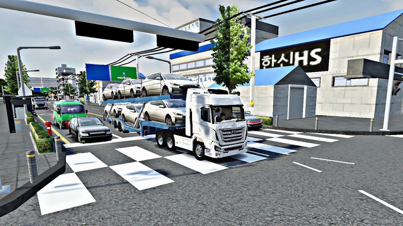 Korean Simulator Game | 3D Driving Game | Hyundai Xcient Truck ...