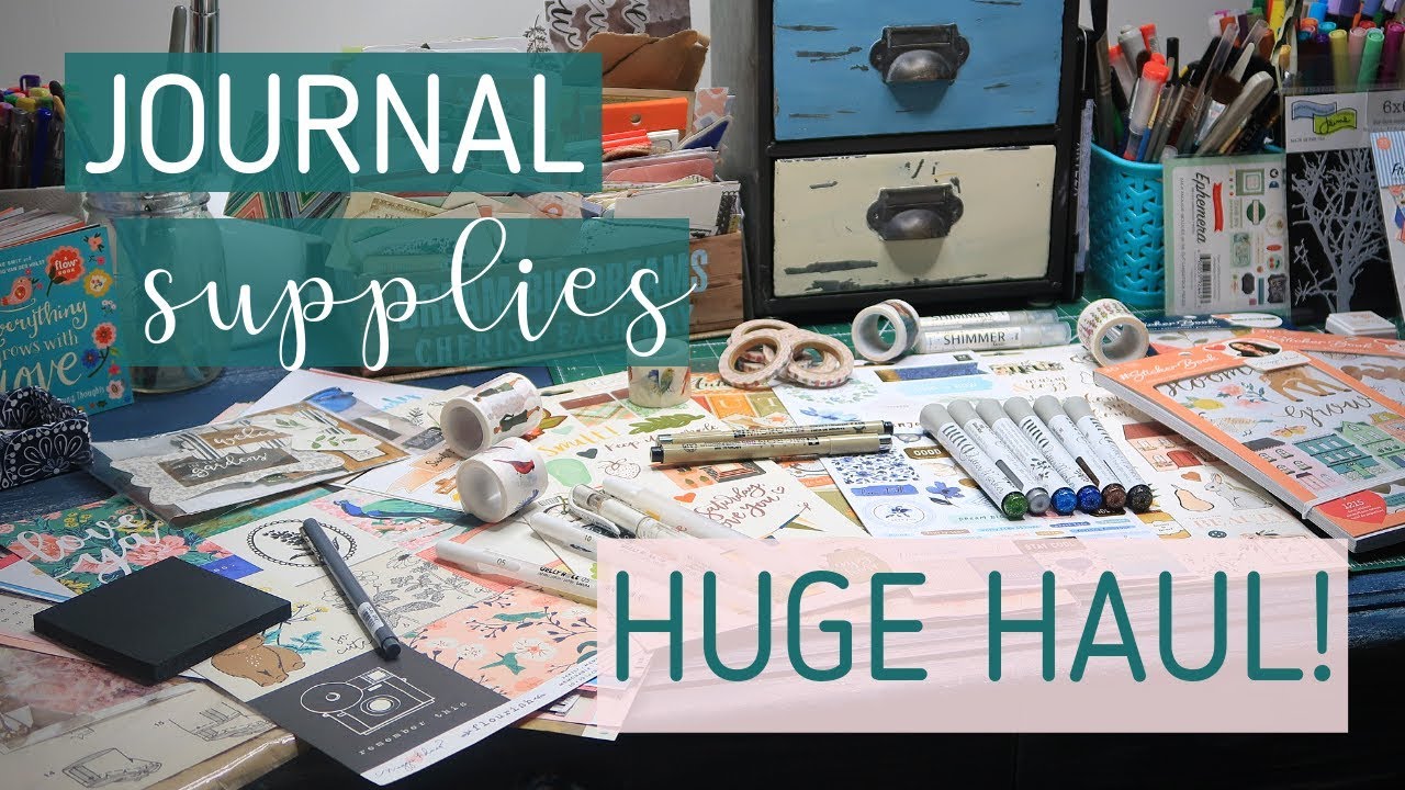 MEGA CREATIVE JOURNALING SUPPLIES HAUL 🤗 Washi, Stickers, Paper and ...