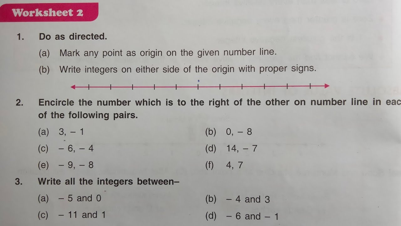 Math class 6 chapter 3 worksheet 2 dav public school ।। DAV Class 6 ...