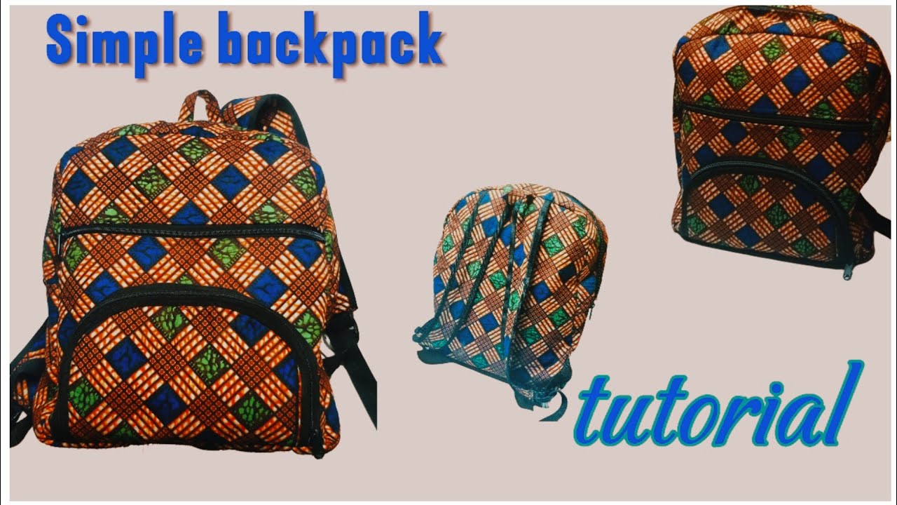 How to sew a stylish school backpack easily - Diy backpack! - YouTube