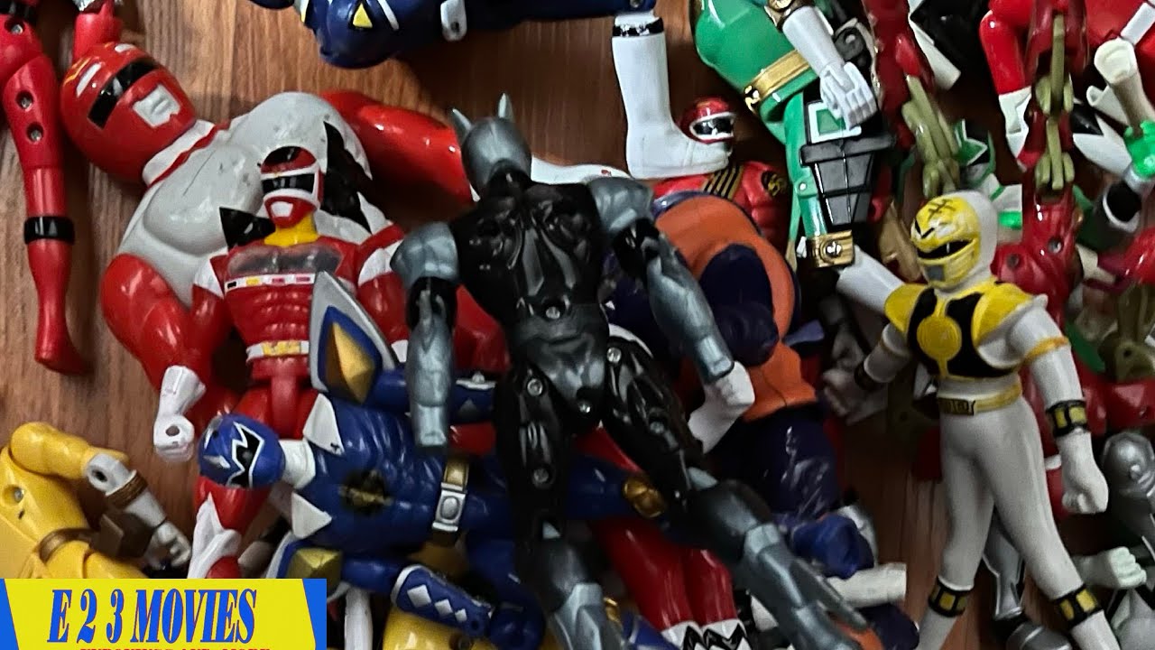 Huge Vintage power rangers toy lot - YouTube