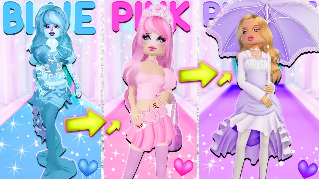 ONE COLOR ONLY CHALLENGE IN DRESS TO IMPRESS - YouTube