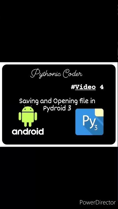 Saving and Opening a saved file in Pydroid 3. | How to save a file in Pydroid 3. #pydroid3 - YouTube