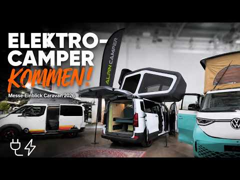 Die Elektro-Camper kommen! ⚡🚐 | Tonke und Alpincamper auf dem Caravan Salon 2026