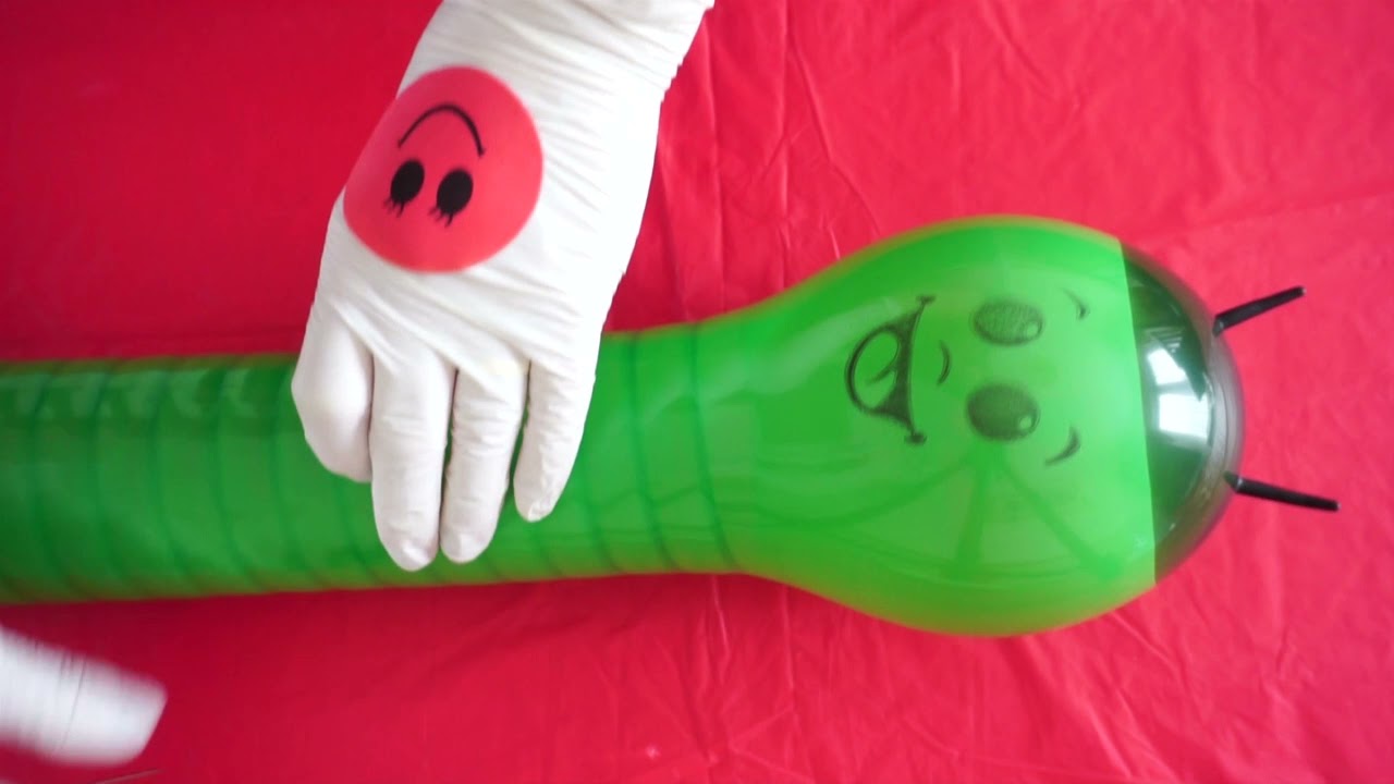 Fun Popping Balloons | Giant Worm Balloon Pop - YouTube