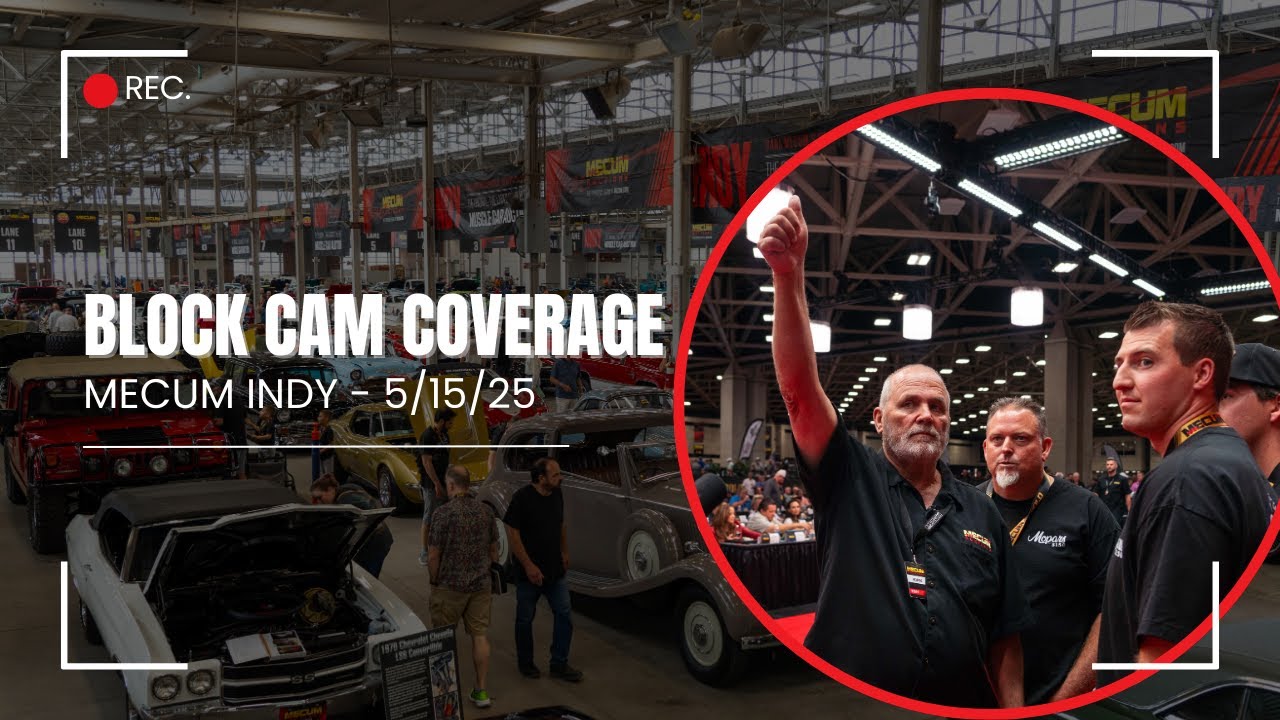 Mecum Indy Live Block Cam: Thursday, May 15, 2025 - YouTube